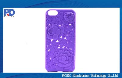 Cina Caso della scultura 3D Rosa per il iPhone 5c, pelle della copertura del fiore di modo di iPhone 5c in vendita