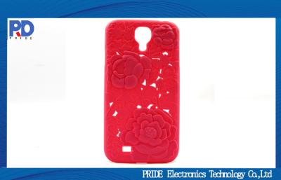Cina Caso della scultura 3D Rosa del fiore di modo per la pelle della copertura della galassia S4 di Samsung in vendita
