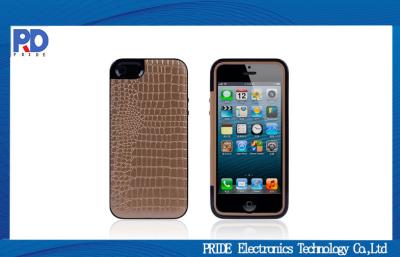 Cina IPhone protettivo 5 di casi del telefono cellulare del grano del coccodrillo con TPU in vendita
