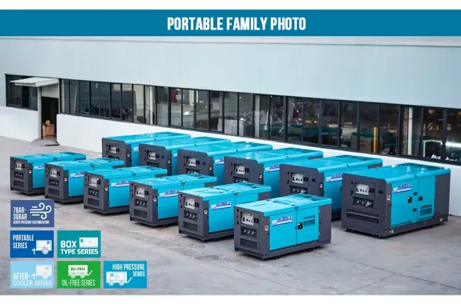 Truck Mounted 185 Cfm Air Compressor with Compact Design