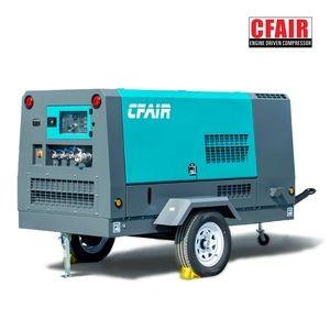 Quality Top Quality 375cfm 7bar Portable Type Air Compressor Powered by Diesel Engine for sale