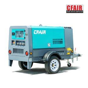 Quality Popular Model 185cfm Portable Diesel Air Compressor for Sale for sale