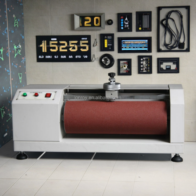 Control panel of shoe sole abrasion tester