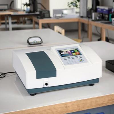 China Color Screen UV-Vis Spectrophotometer Ultraviolet Visible Spectrophotometer High Precision LCD Photometric Measurement Tester for sale