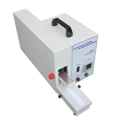 China AATCC Crockmeter Auto Color Fastness Crocking Machine Double Hammer 9N Load Digital Counter Ink Proofer for sale