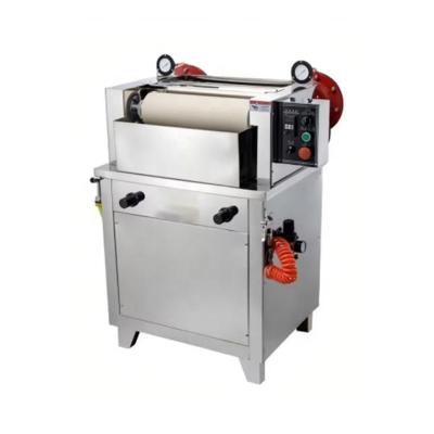 China Vertical Pneumatic Electric Small Padder Cotton Fiber Fabrics Rolling Machine Textile Laboratories Fabric Testing Equipment for sale