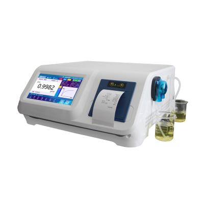 China Automatic Densitometer U-shaped Vibrating Tube Method Relative Density Hydrometer Gravity Tester High Accuracy Density Meter for sale