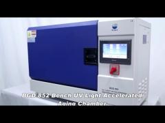 BGD 852 Chambre de vieillissement accéléré à la lumière UV pour banc d'essai, machine d'essai de vieillissement accéléré à la lumière UV