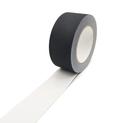 China Waterproof Black Yellow Warning Cloth Duct Tape Hot Melt Strong Adhesive for sale