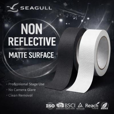 China Matt Cloth Gaffer Tape for Stage Cable Securing Low Reflection Finish for sale