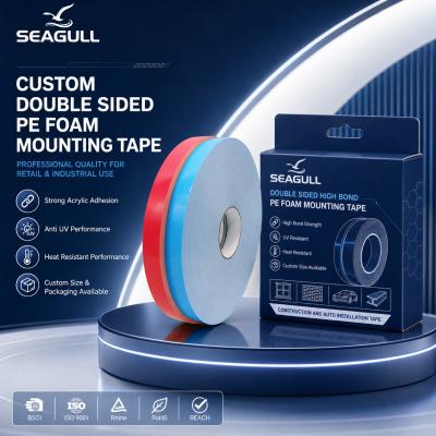 China Professional PE Foam Adhesive Tape For Automotive Trim Fixing Gap Filling Insulation for sale