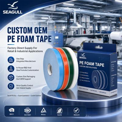 China High Density PE Foam Tape For Construction Decoration Mounting Sealing for sale
