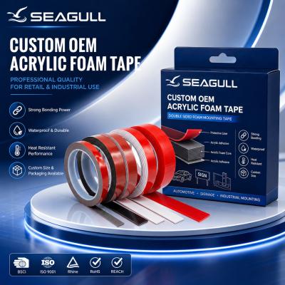 China Premium Custom Double Sided Adhesive Acrylic Foam Tape For Electronic Appliance Assembly for sale