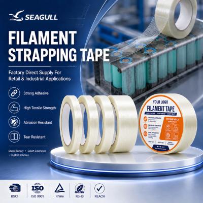 China Filament Strapping Tape For Lithium Battery Cell Bundling Fixing And Battery Pack Reinforcement for sale