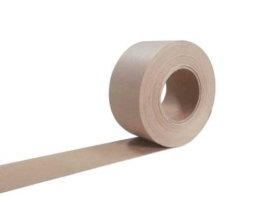 China Water Activated Fiberglass Reinforced Gummed Kraft Paper Tape 48mm Width for sale