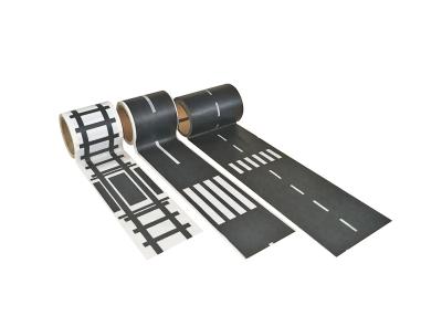 China Road Markings Themed Washi Paper Tape Roll 15mm x 10 Metres ISO SGS for sale
