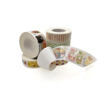 China Colorful New Pattern Lotus Washi Paper Tape For Personal Use for sale