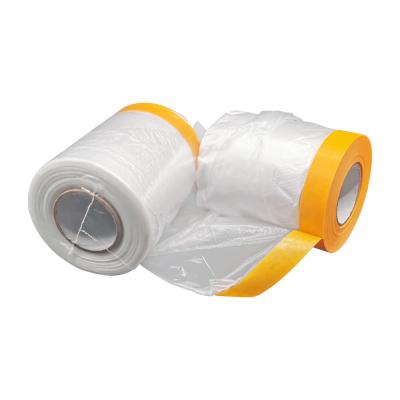 China Temporary Floor Masking Paper Film Spray Paint Shielding Protective Film for sale
