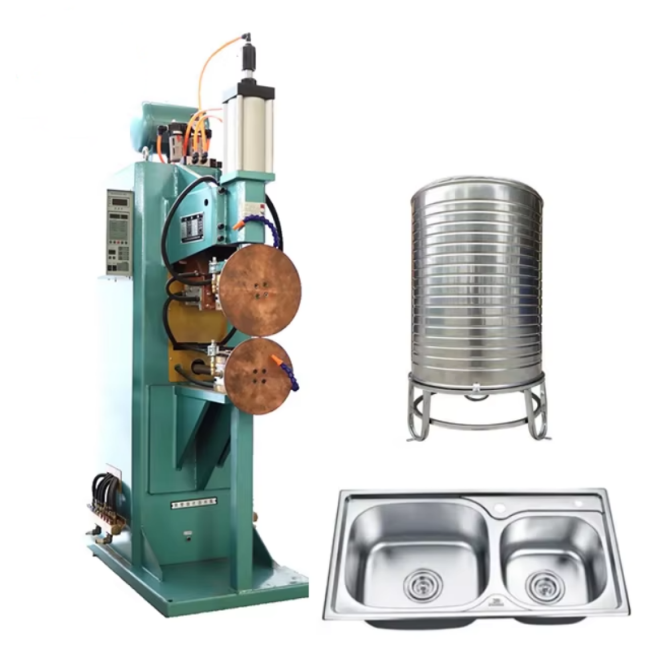 Seam welding wheel application diagram in industrial settings