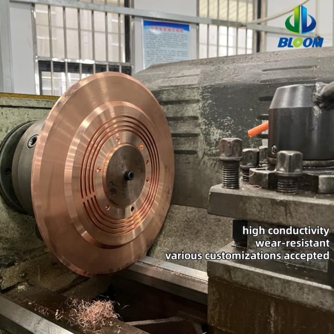 CuCrZr alloy seam welding wheel production process