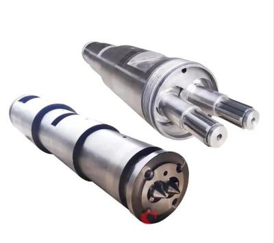 中国 51 / 105 65/132 80/156のポリ塩化ビニール プラスチック押出機のための円錐二重対ねじバレル 販売のため