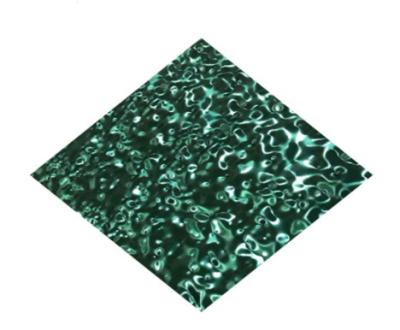 Cina Nuovo strato decorativo di acciaio inossidabile dell'ondulazione di modello di ASTM A240 di piastra metallica in vendita