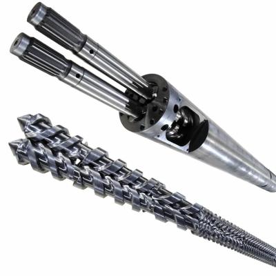 China Bimetallic Or Nitrided Parallel Twin Screw Barrel For Twin-Screw Extruder Machine For Plastic Machine for sale