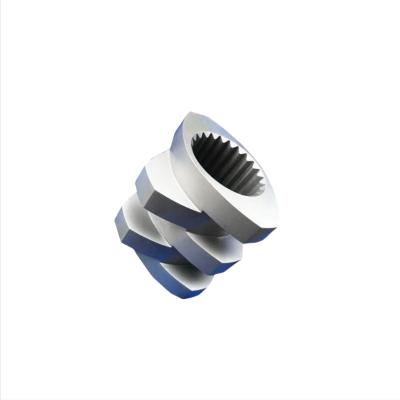 China Corrosion Resistant Bimetallic Screw Elements And Barrel For Plastic Extruder Of Masterbatch Fluororubber for sale