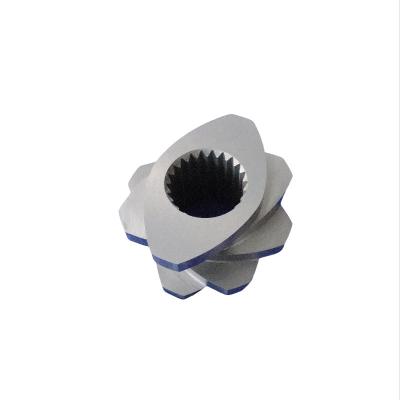 China Corrosion Resistant Bimetallic Screw Elements And Barrel For Plastic Extruder Of Masterbatch Fluororubber for sale