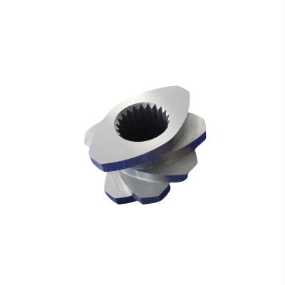 China Corrosion Resistant Bimetallic Screw Elements And Barrel For Plastic Extruder Of Masterbatch Fluororubber for sale