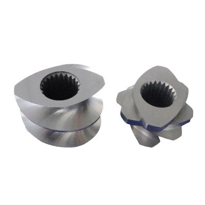 China Corrosion Resistant Bimetallic Screw Elements And Barrel For Plastic Extruder Of Masterbatch Fluororubber for sale