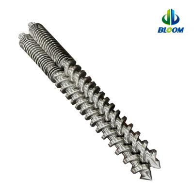 China Perfeccionado con alta eficiencia de doble tornillo cónico y barril para PVC WPC en venta