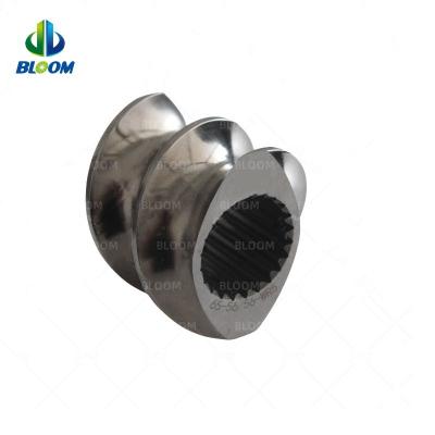 China Essential Twin Screw Barrel Operation Masterbatch Spare Parts For Construction Industries Efficient PP PPS Screw Elements for sale