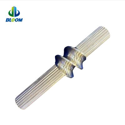 Plastic Extruder Parts High Torque Screw Shaft For PEEK PVDF Production
