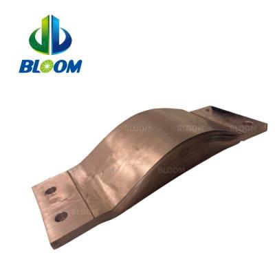 China Copper Laminated Flexible Shunts Spot Welding Gun Accessory Parts Durable Copper Soft Connector Custom Laminated Shunt for sale