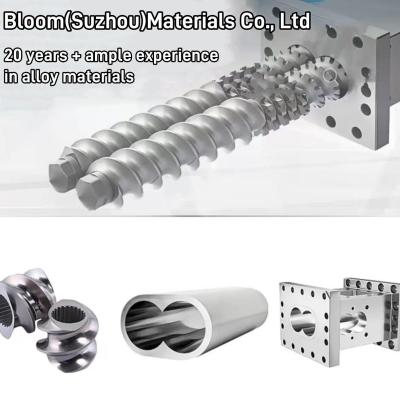 China High Precision Twin Screw Elements for Polymer Compounding in Plastic Industry Parallel Twin Screw Extruders for sale