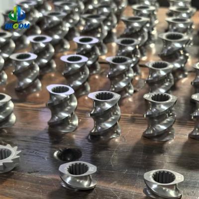 China High Precision Twin Screw Elements for Polymer Compounding in Plastic Industry Parallel Twin Screw Extruders for sale
