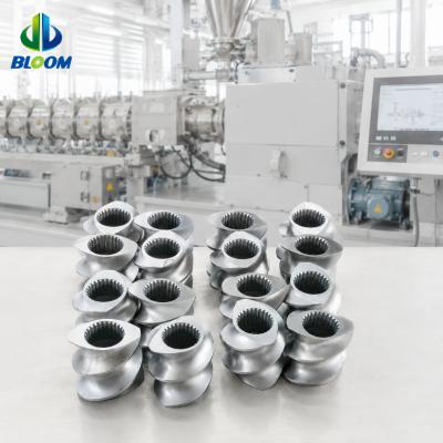 China Wear and Corrosion Resistant Twin Screw Extruder Screw Elements with CNC Precision Machining and HRC 58-62 Hardness for sale
