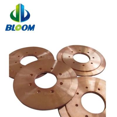 China Customized Size CuCrZr Copper Alloy Seam Welding Wheel Electrode Wheel with Polishing Surface Treatment for sale