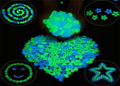 China 2H Glowing Artificial Fluorescent Pebbles For Aquarium Fish Tank for sale