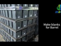 Anti slijtage en corrosie schroefvat en voering Plastic Twin Screw Extruder Elementen om de productie van plastic recycling te verbeteren