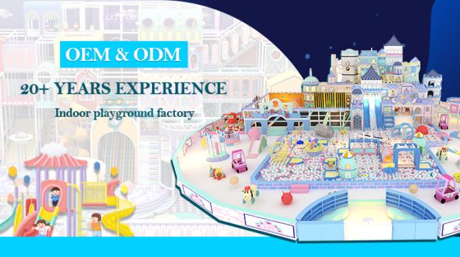 Castle-themed indoor playground with colorful design