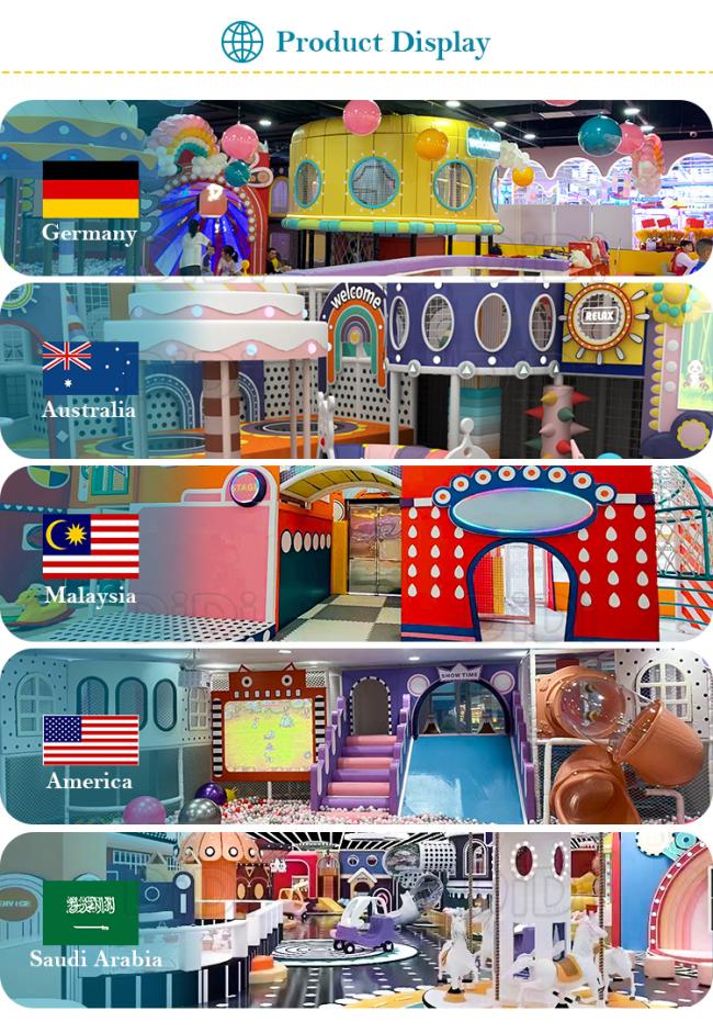 Safety features of the indoor playground