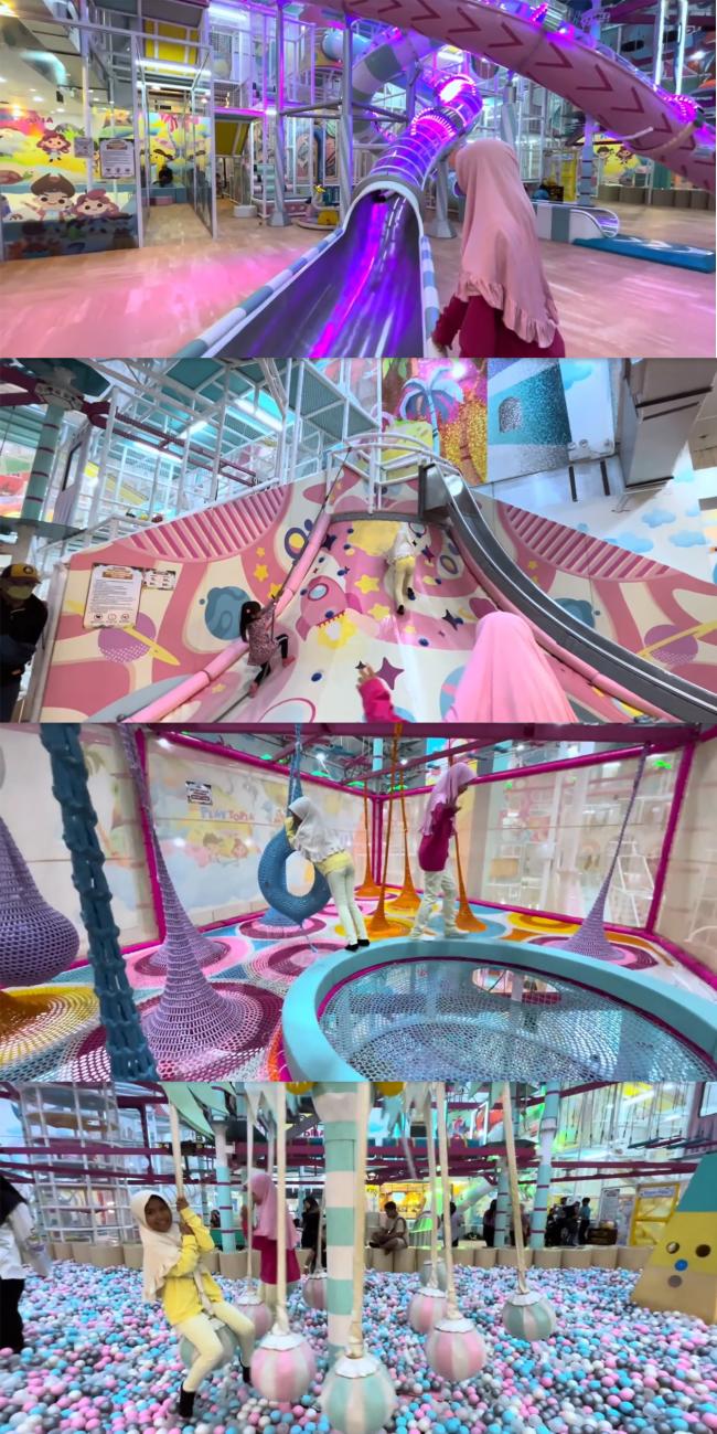 Ocean themed indoor playground equipment main display