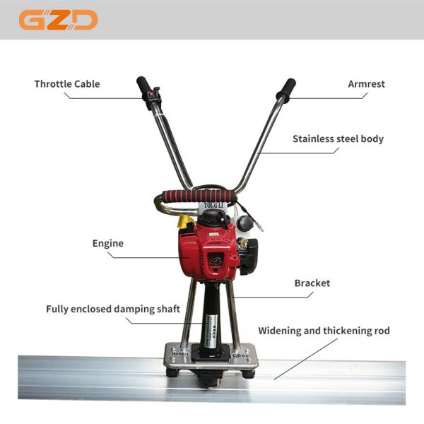 Quality Gasoline Concrete Vibrating Screed High-Power Cement Leveling Machine For Smooth for sale