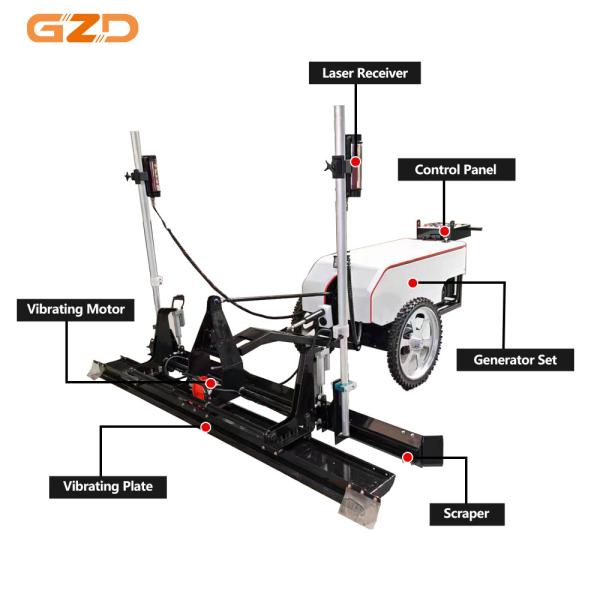 Quality Advanced Two-wheeled Concrete Laser Leveling Machine Precise For Floor Leveling for sale