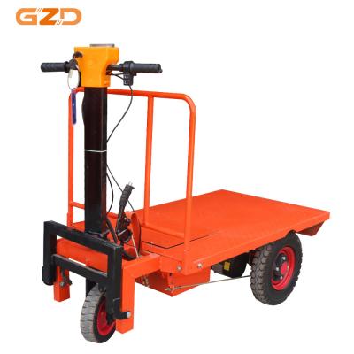 China Electric Flatbed Trolley Heavy-Duty Powered Cart For Easy Material Handling for sale