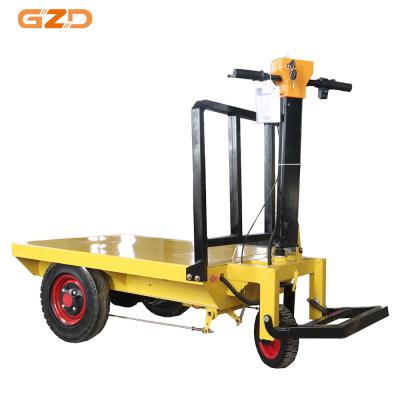 China Electric Flatbed Trolley Heavy-Duty Powered Cart For Easy Material Handling for sale