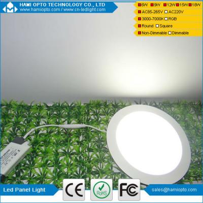 China 22W Slim Recessed Led Round Panel Down Light SMD2835, Dimmable Led Panel Light for sale