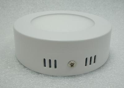 China Dia120mm 6W LED surface mount ceiling light fixtures , Milky White LED panel downlights for sale